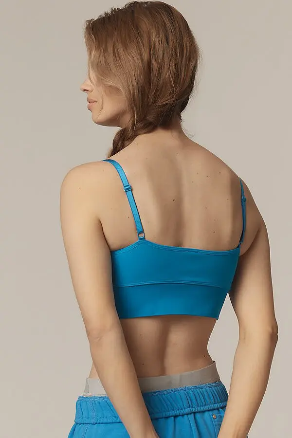 LYREBIRD The Sk Seamless Wrap Bra - Electric Turquoise