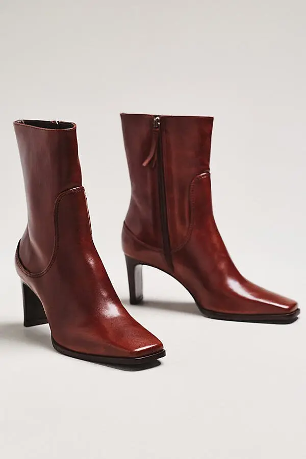 REFORMATION Claudette Square-toe Boots
