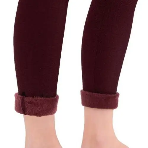 MUK LUKS High Waisted Faux Fur Lined Leggings