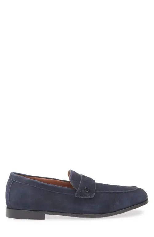FERRAGAMO Tiberio Penny Loafer - Navy Naturale Naturale