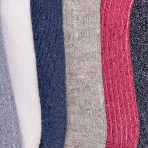 MUK LUKS Dream Step Mini Crew Socks 6-pair Pack - Cool Multi