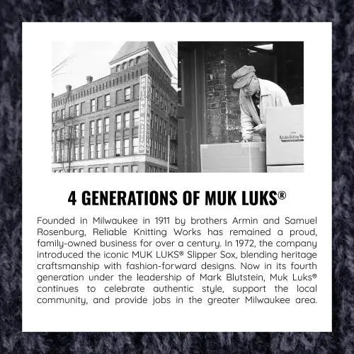 MUK LUKS Wool Blend Crew Socks 5-pair Pack - Navy/multi