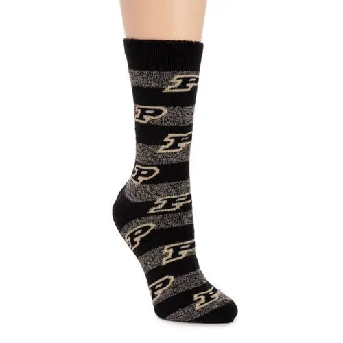 MUK LUKS Gameday Terry Loop Socks - Purdue
