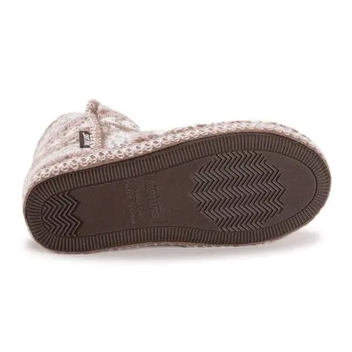 MUK LUKS Leigh Bootie Slipper - Neutral Purple