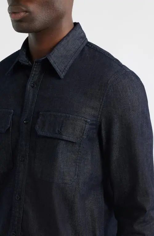 Ag Aiden Denim Utility Button-up Shirt