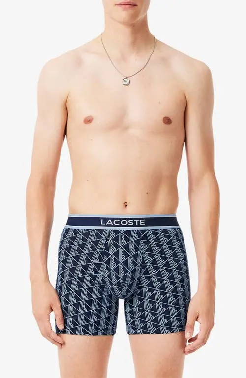 Lacoste Monogram Assorted 3-pack Boxer Briefs
