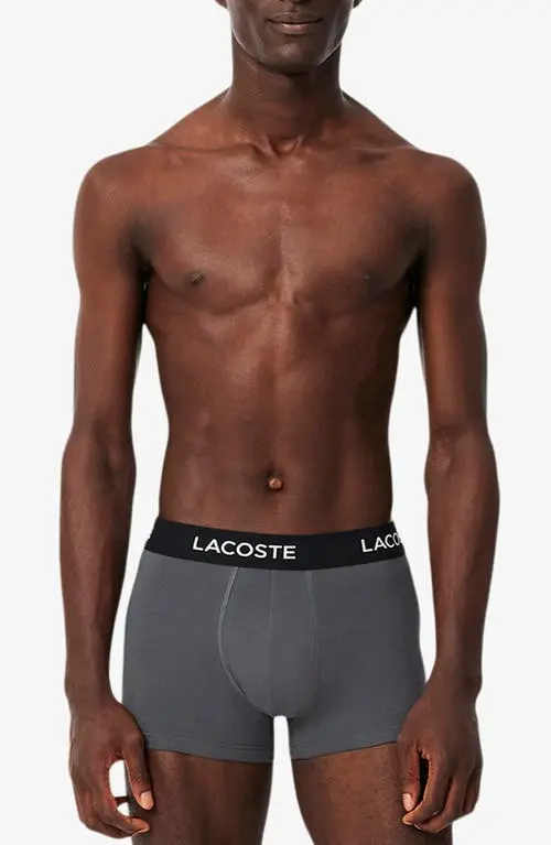 Lacoste Core Essentials Stretch Cotton Boxer Briefs - Grey