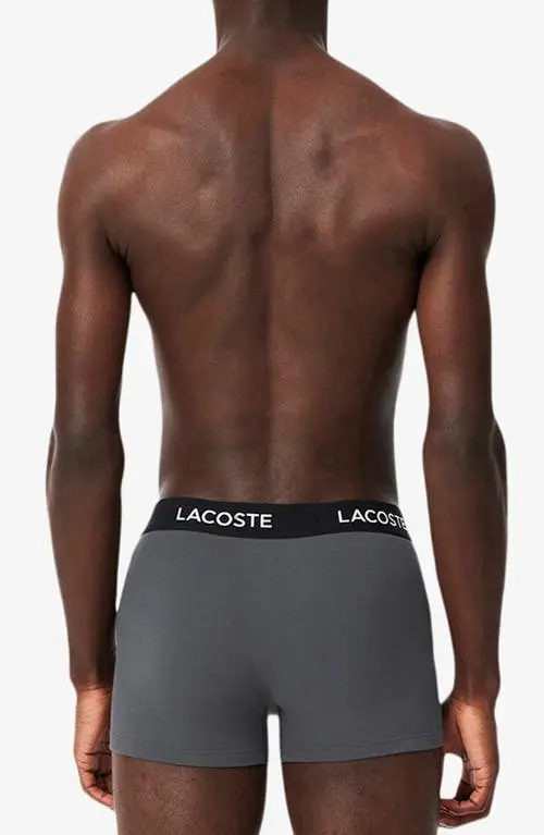 Lacoste Core Essentials Stretch Cotton Boxer Briefs - Grey
