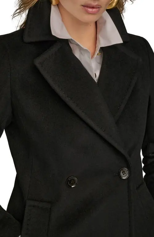Donna Karan New York Double Breasted Blazer Coat - Black