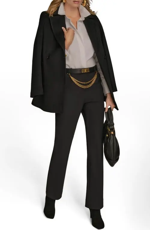 Donna Karan New York Double Breasted Blazer Coat - Black