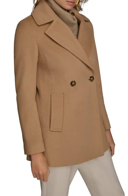Donna Karan New York Double Breasted Blazer Coat - Camel