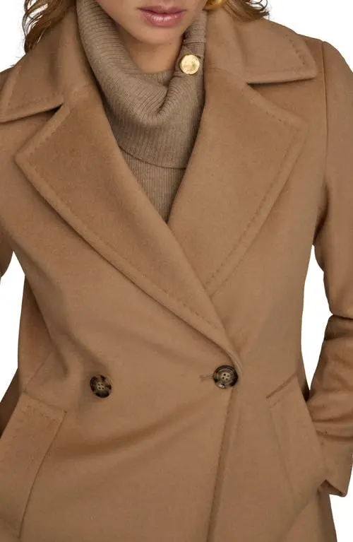 Donna Karan New York Double Breasted Blazer Coat - Camel