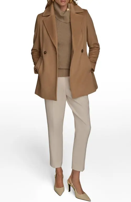 Donna Karan New York Double Breasted Blazer Coat - Camel