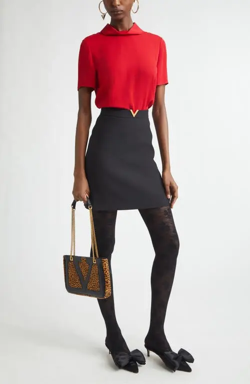 Valentino Garavani Crepe Couture Miniskirt