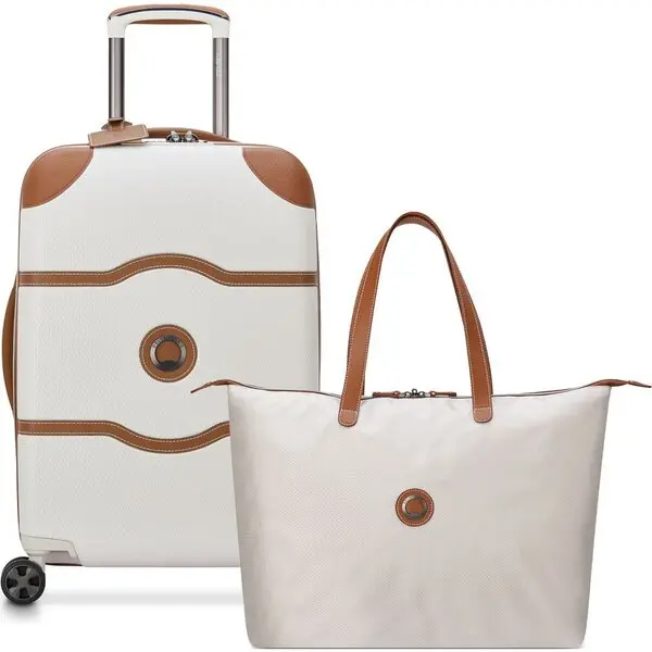 DELSEY PARIS 2-piece Spinner Carry-on And Tote Bag Set - Angora