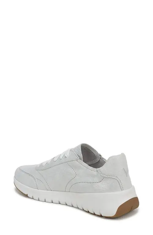 Vionic Uptown Metallic Suede Sneakers - Silver