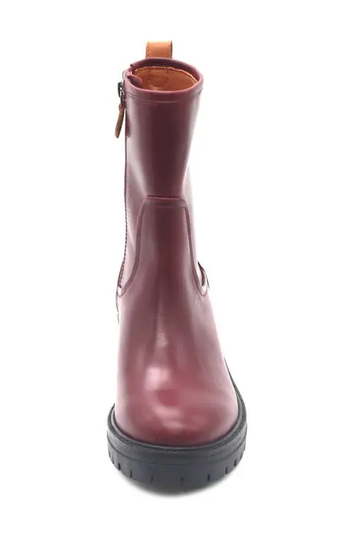 Gentle Souls Bailah Platform Bootie - Burgundy Leather