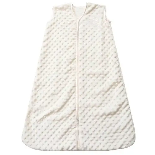HALO Plush Dots Velboa 1.5 Tog Sleepsack Wearable Blanket - Cream