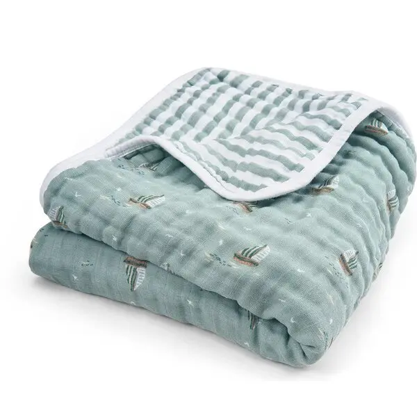 ADEN + ANAIS Organic Dream Blanket - Sailing Seas