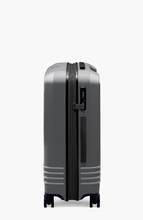 ROAM Check-in Expandable Luggage - Matte Steel/black Trim