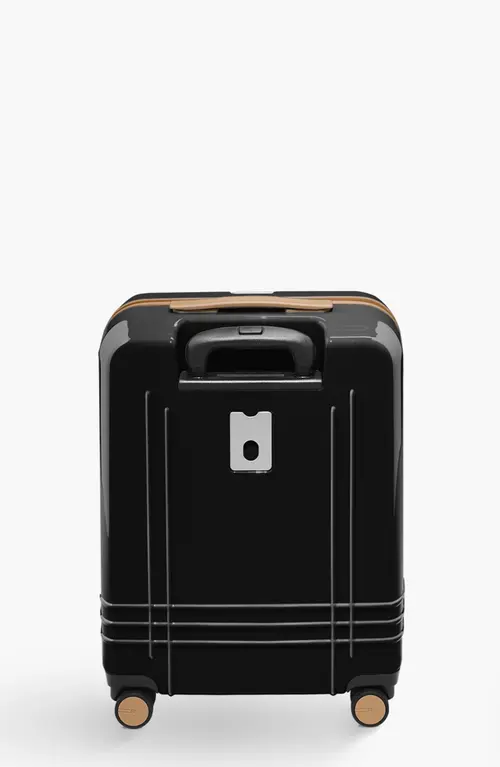 ROAM Large Expandable Carry-on Luggage - Black Gloss/tan Trim