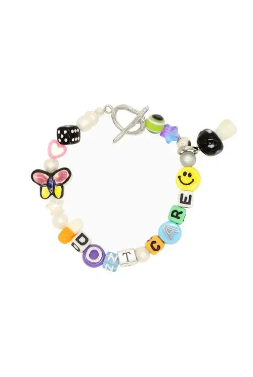 VELVET LUNA Pearl And Mushroom Beaded Bracelet - Multi Colored