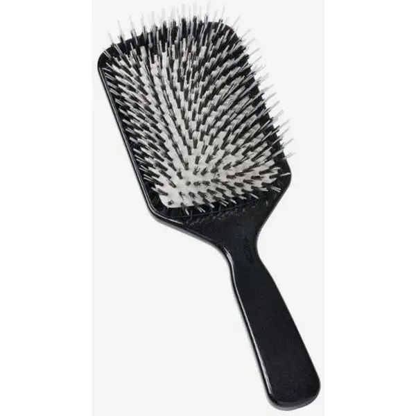 ACCA KAPPA High Quality Plastic Hair Extension Paddle Brushmixed Bristles - Black