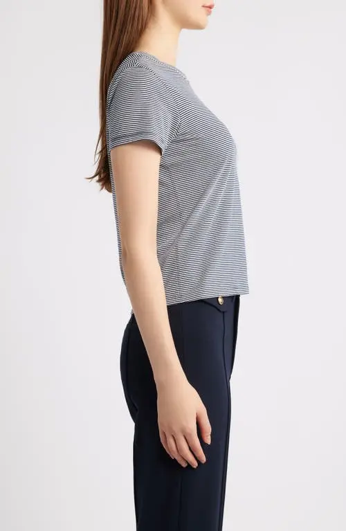 FRAME The Stripe Cotton Baby Tee