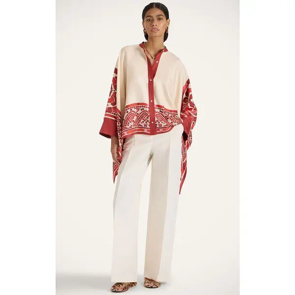 La DoubleJ Foulard Shirt - Regalia Placée Red