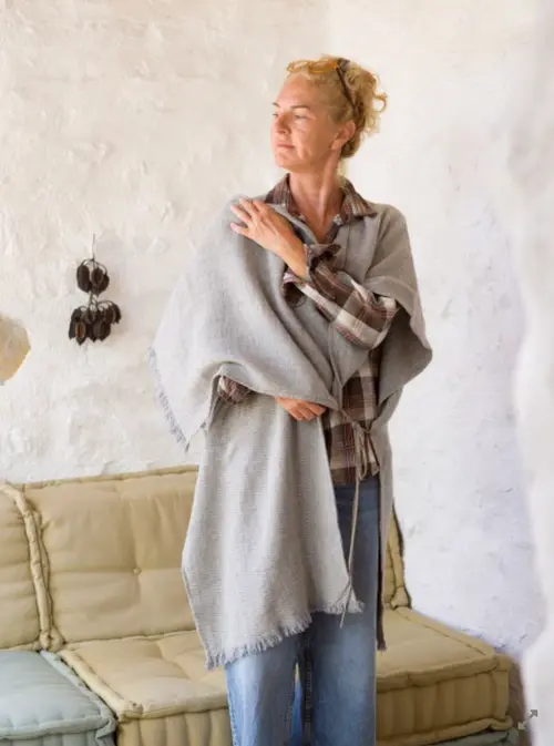 LOOM.IST Wool Poncho - Grey
