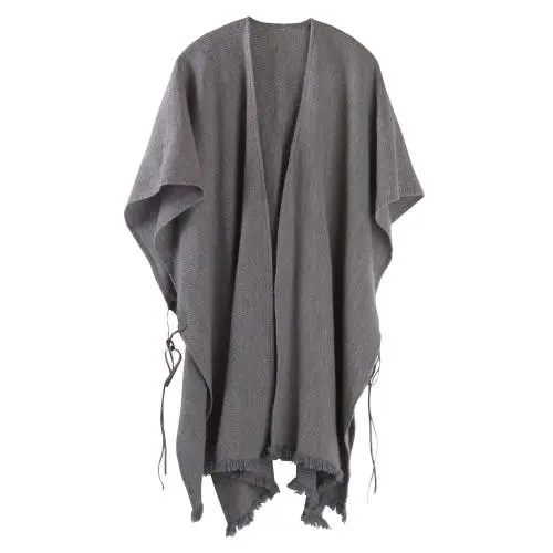 LOOM.IST Wool Poncho - Grey