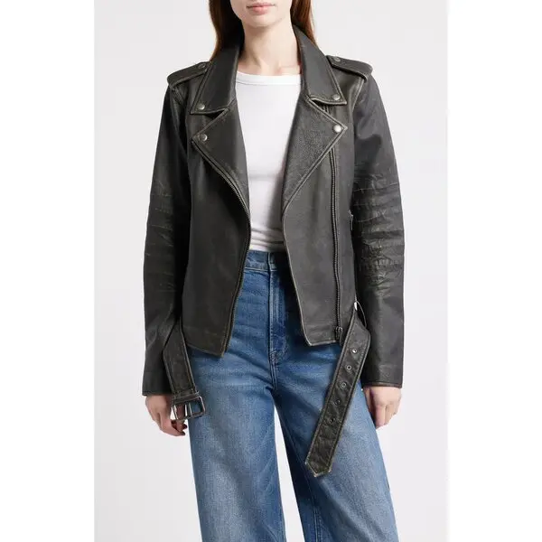 Frye Leather Moto Jacket