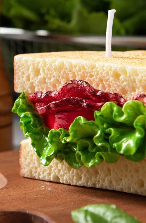 SOUTHLAKE GIFTS Bacon Lettuce Tomato Sandwich Candle