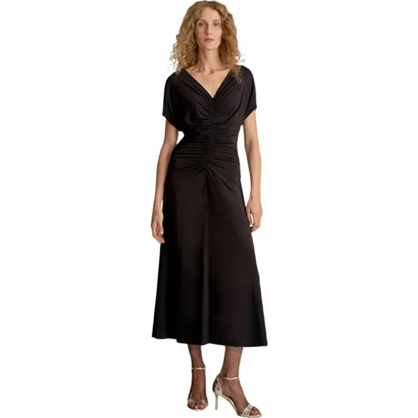 M.M.LAFLEUR Light Jersey Ruched Dress