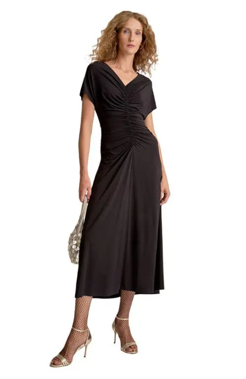 M.M.LAFLEUR Light Jersey Ruched Dress