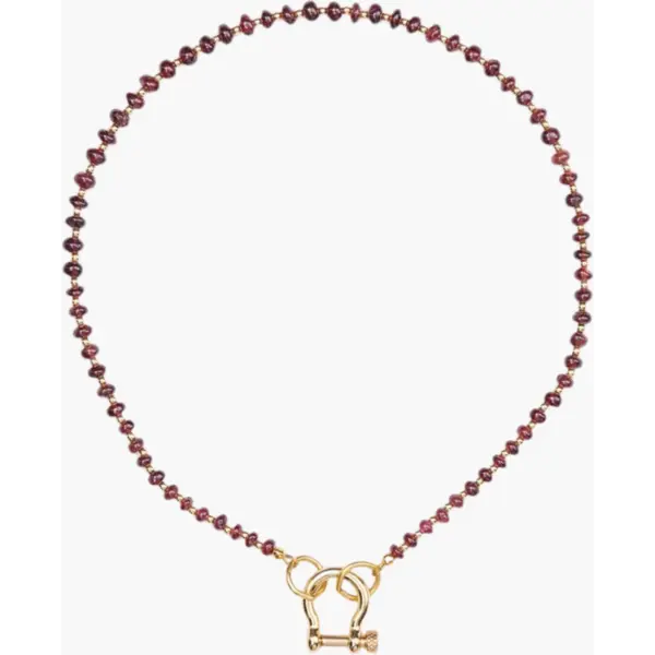 SHOP SPICY DAN Ruby Garnet Necklace - Red
