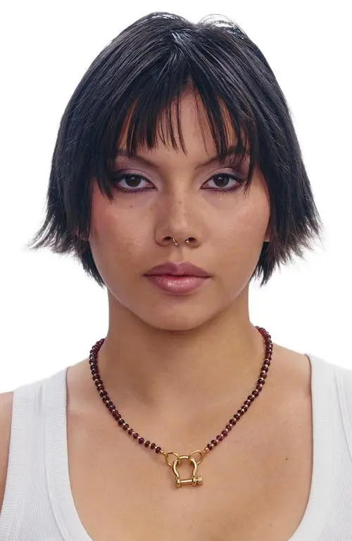 SHOP SPICY DAN Ruby Garnet Necklace - Red