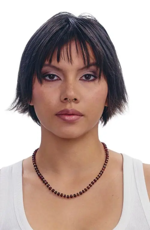 SHOP SPICY DAN Ruby Garnet Necklace - Red