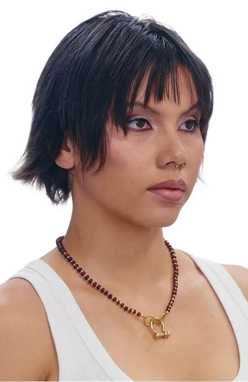 SHOP SPICY DAN Ruby Garnet Necklace - Red