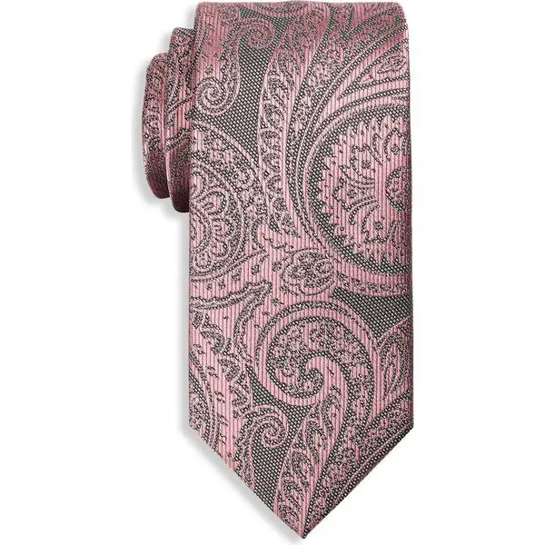 Michael Kors Big & Tall Galena Paisley Neck Tie - Pink