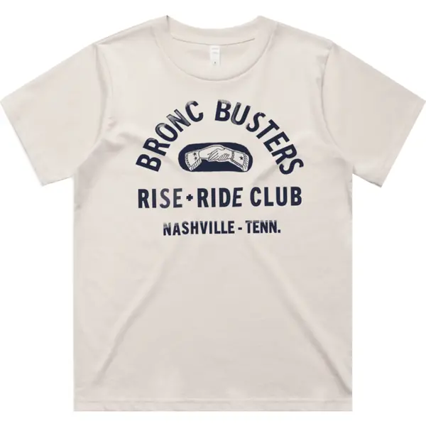 ABLE Bronc Buster Short Sleeve Tee - Bone