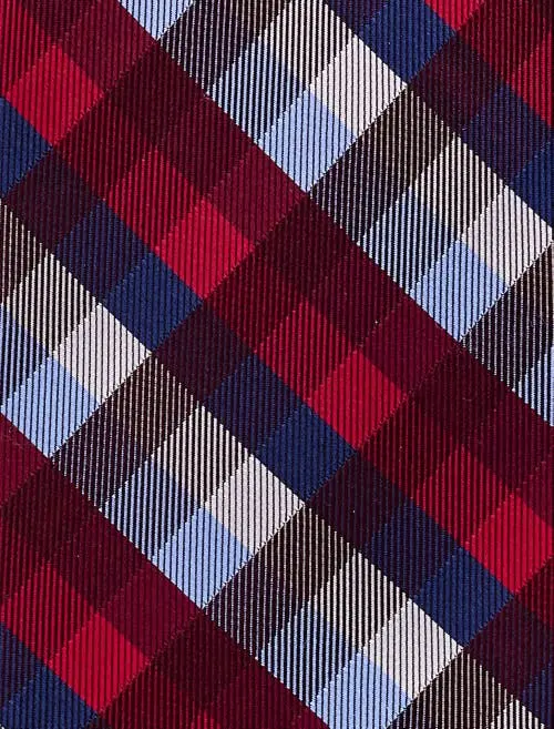 SYNRGY Multi Check Neck Tie - Red