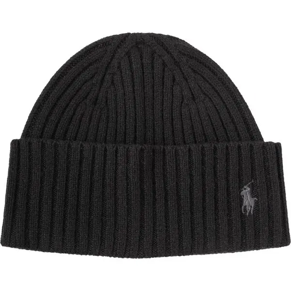 Ralph Lauren Bold Cuff Beanie - Polo Black