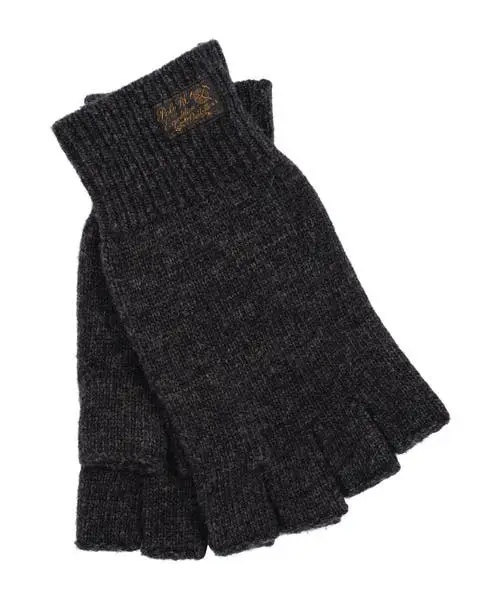 Polo Ralph Lauren Fingerless Gloves - Dk Charcoal Heather