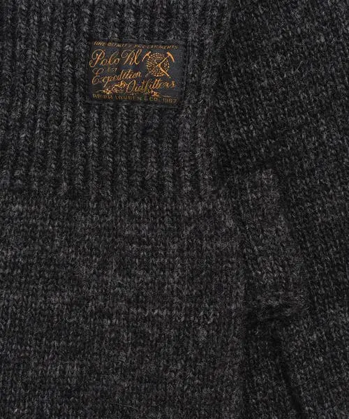Polo Ralph Lauren Fingerless Gloves - Dk Charcoal Heather