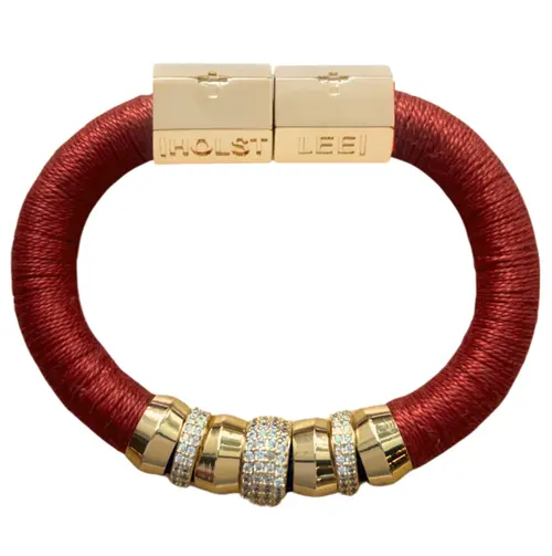HOLST+LEE Luxe Classic Color Block Bracelet - Rust