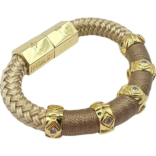 HOLST+LEE Evil Eye Colorblock Bracelet - Tan