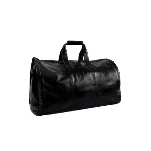 SABANDIJA Woven Leather Duffle Bag