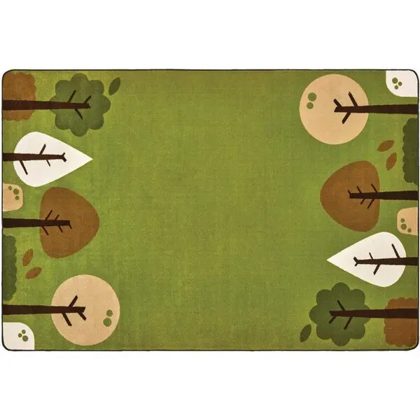 KAPLAN EARLY LEARNING COMPANY Tranquil Trees Carpets - Green