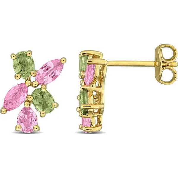 JULIANNA B. Cluster Earrings - Sapphire